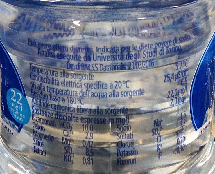 Acqua Blues naturale sorgente Rebruant 0,5l